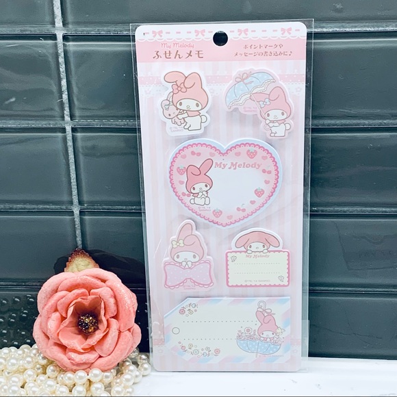Sanrio | Office | Japan Sanrio My Melody Sticky Notebook Notes 6 ...